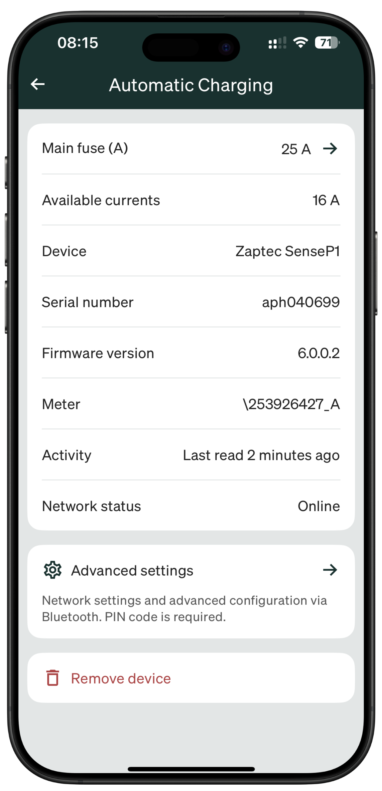 How to install Zaptec Sense - HAN connectivity – Zaptec Help Center