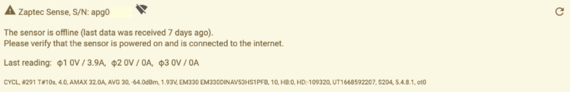 Probleemoplossing voor Zaptec Sense – Zaptec Helpcentrum